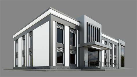 3d Model Office Building Turbosquid 2029043