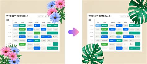 Online Timetable Maker Plan Up Your Time In A Chart