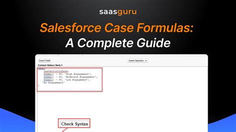 Salesforce Case Formulas A Complete Guide