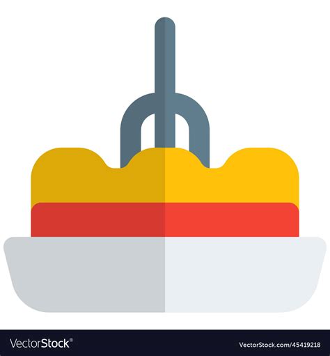 Nutritious Non Vegetarian Lasagna Meat Dish Vector Image