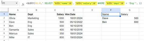 Reference A Column By Field Label In Google Sheets QUERY