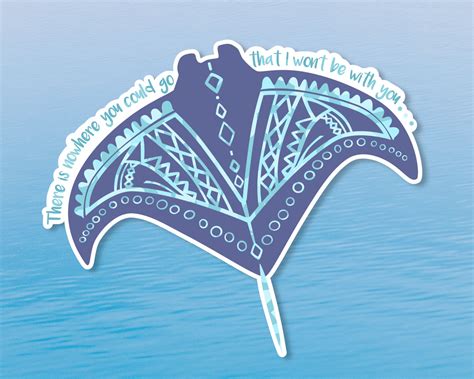 Moana Manta Ray Sticker Tala Sticker Disney Stickers Etsy