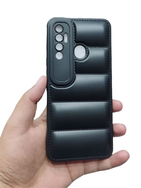 Tecno Spark 7 Pro Soft Puffer Down Jacket Case Anti Shock Durable