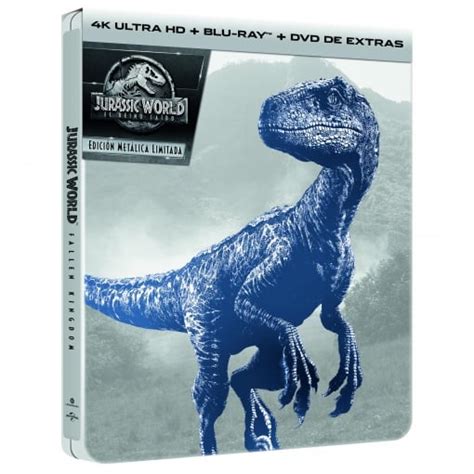 Jurassic World 2 El Reino Caido 4k Uhd Blu Ray Dvd Extras