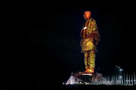 Statue Of Unity Projection Mapping On Worlds Largest Statue Live Design Online