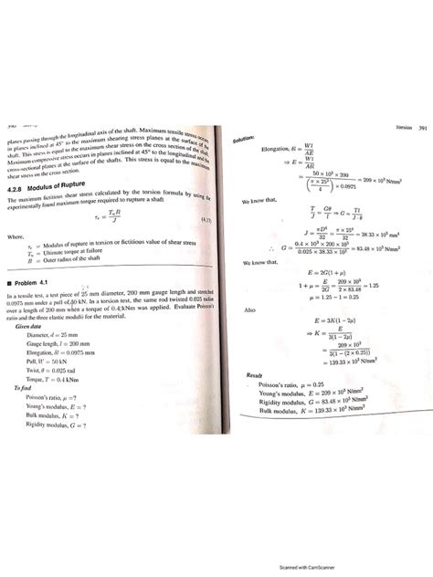Torsion And Bending Problems Pdf