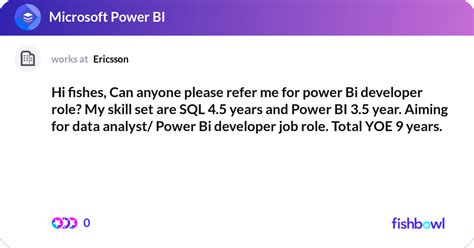 Hi Fishes Can Anyone Please Refer Me For Power Bi Fishbowl