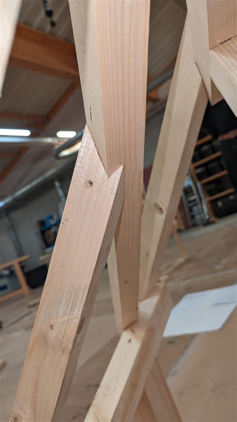 Timber Frame Model I Made At School R Timberframe