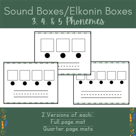 Sound Boxes Elkonin Boxes By Simply Stoked Little Learners Tpt