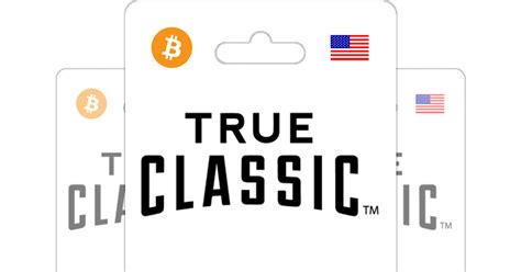 Compra Tarjeta Regalo True Classic Con Bitcoin Eth O Cripto Bitrefill