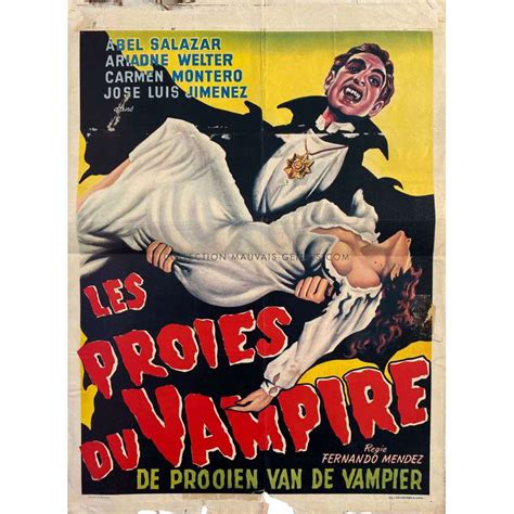 Affiche De Film Belge De Les Proies Du Vampire 35x55 Cm
