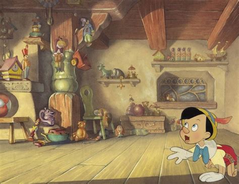 Disney S Gepetto Workshop Disney Illustration Pinocchio Disney Art
