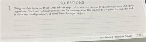solved using the data from the broth data table in step 1