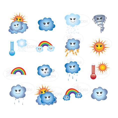 Weather Digital Clip Art Etsy