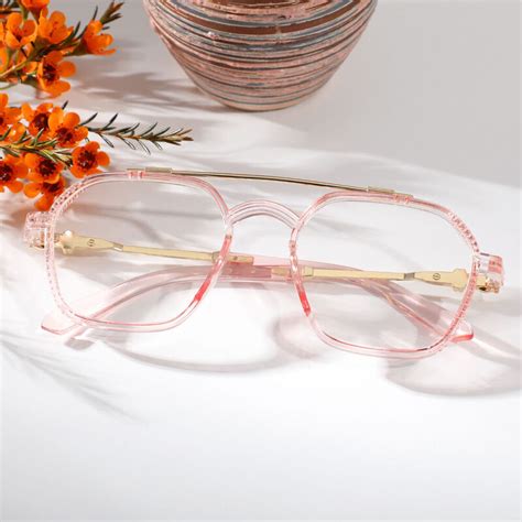 Henley Aviator Pink Glasses