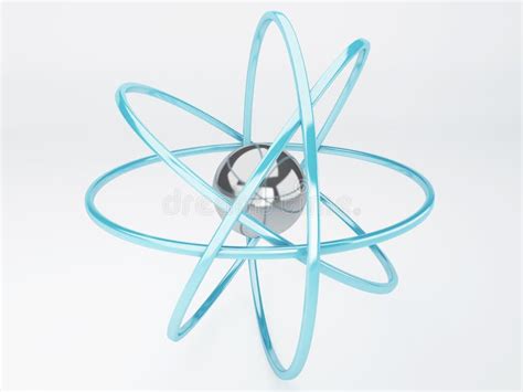 Molecule Atoom Op Witte Achtergrond Stock Illustratie Illustration