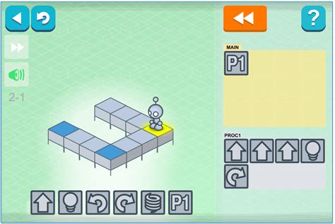 Lightbot Introducera Programmeringstänk Med Spel Geek Girl Mini