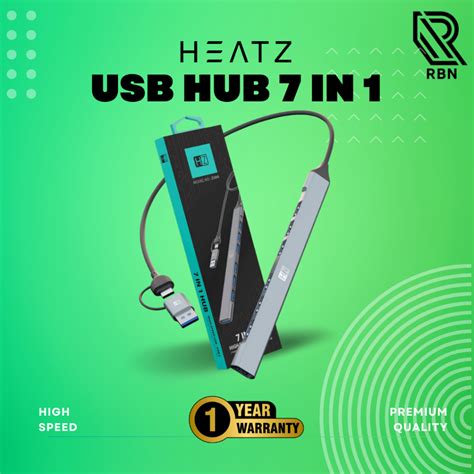 Jual Usb Hub 7 In 1 Ultra Slim Usb 3 0 Dengan Type C Otg Shopee Indonesia
