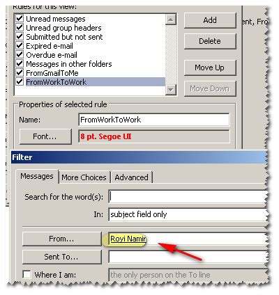 Windows 7 Outlook Conditional Formatting Weird Behavior Rules Are Not Always Applies