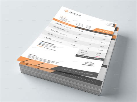 Invoice Excel Print Templates Graphicriver