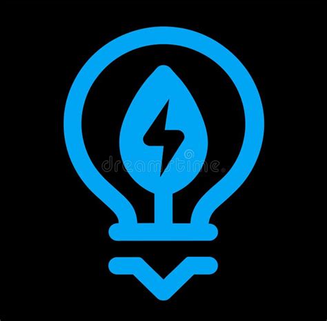 Light Bulb Features A Striking Lightning Bolt Icon Stock Image Image