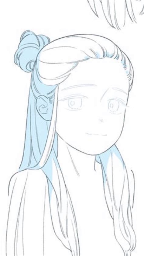 Girl Hair Drawing Body Drawing Drawing Base Drawing Reference Poses