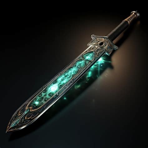 premium photo magical sword d illustration mystical graphic asset