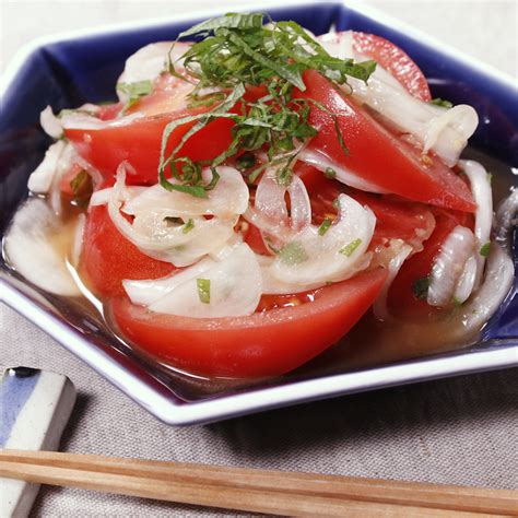 新玉ねぎとトマトの和風マリネ 作り方・レシピ クラシル Ricetta