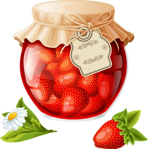 Download Strawberry Jam Jar Illustration