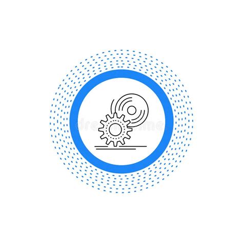 Install Software Flat Icon Stock Vector Illustration Of Circle Concept 137719256