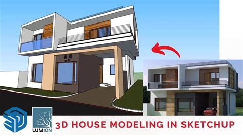 Easy 3d House Modeling in Sketchup (Sketchup House Design) - YouTube