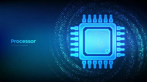 premium vector processor cpu microprocessor or chip icon made with
