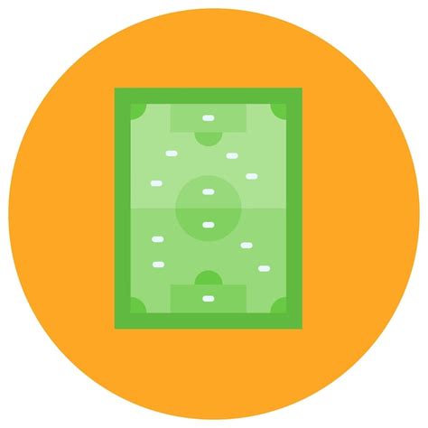 Premium Vector Football Field Flat Illustration