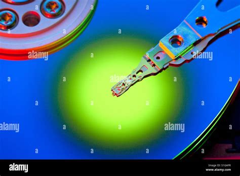 Read Write Head On Hard Drive Disk Platter HDD Stock Photo Alamy