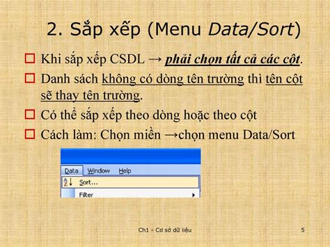 Tin học ứng dụng Ch Cơ sở dữ liệu ppt download