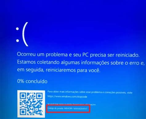 AJUDA Problema Tela Azul Memory Management Fórum Adrenaline Um