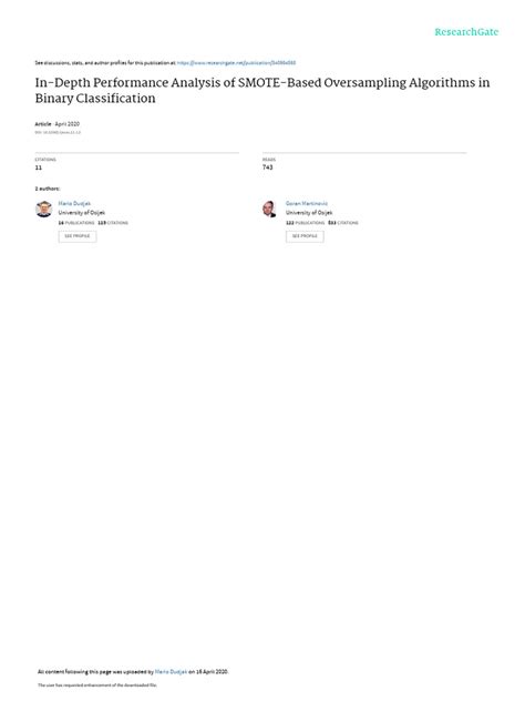 2020 Smote Variants Comparison Pdf