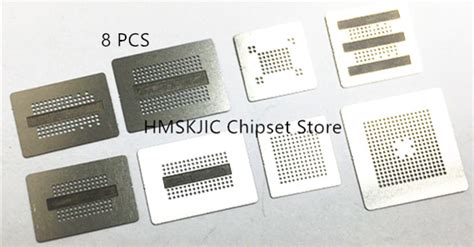 8pcs directly heat bga reballing stencil template for memory ram ddr1 ddr2 ddr3 ddr5 price