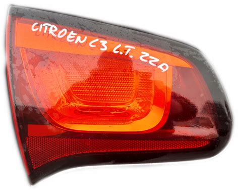 CITROEN C3 II LAMPA LEWY TYŁ LEWA TYLNA KLAPA CITROEN C3 II LAMPA LEWY
