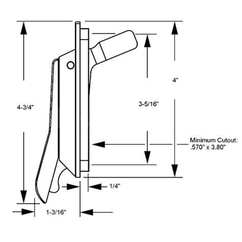 Multi Point Locking Handle Screw Chinook Glass