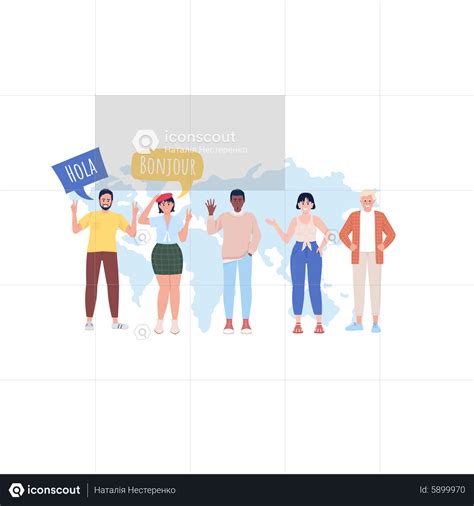 Multilingual Group Animation By Наталія Нестеренко Lottiefiles