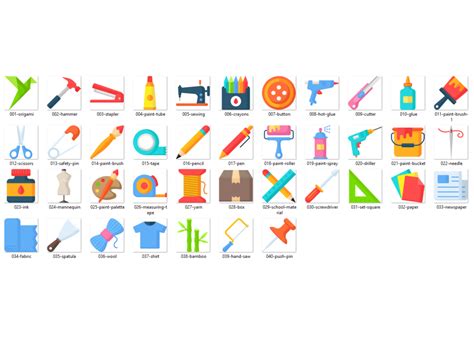 10mm And 25mm Personalised Sewing Crafts And Diy Motifs Collection
