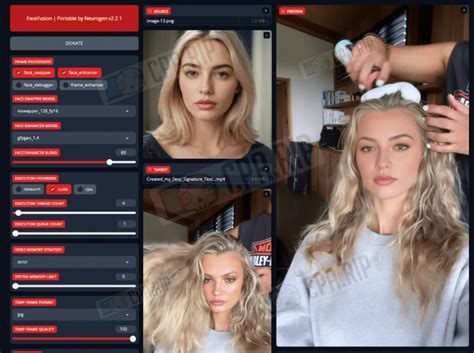 Создать дипфейк видео бесплатно нейросеть Facefusion Roop