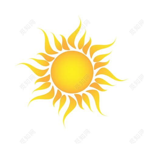 黄色太阳卡通素材免费下载 觅知网