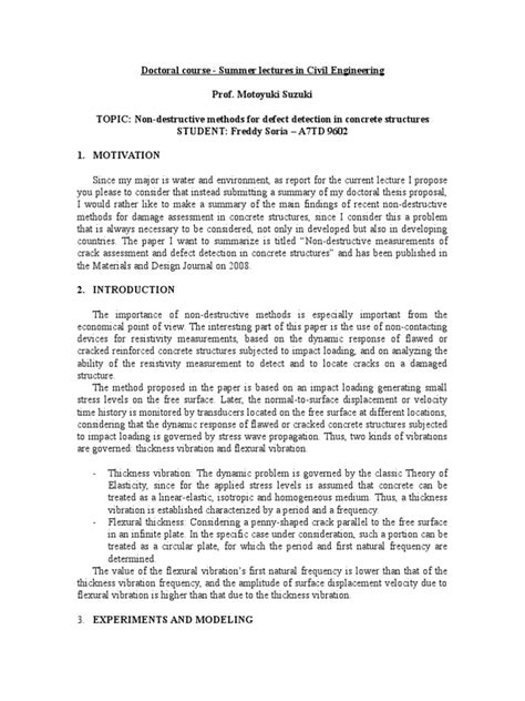Detection And Localization Of Cracks In Concrete Structures Using Non Destructive Impact