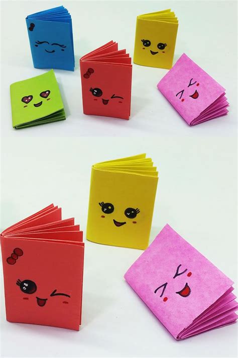 Diy Mini Notebook Handmade How To Make Paper Crafts Mini Notebook