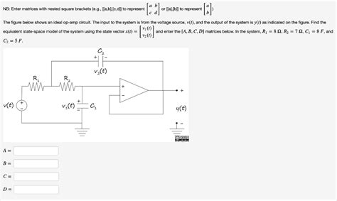 Solved Nb Enter Matrices With Nested Square Brackets Eg