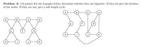 solved problem 6 10 points for the 2 graphs below