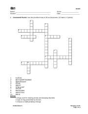 Worksheet Docx GE Name Section I Score Date Crossword Puzzle Use The
