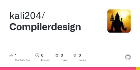 Github Kali204compilerdesign